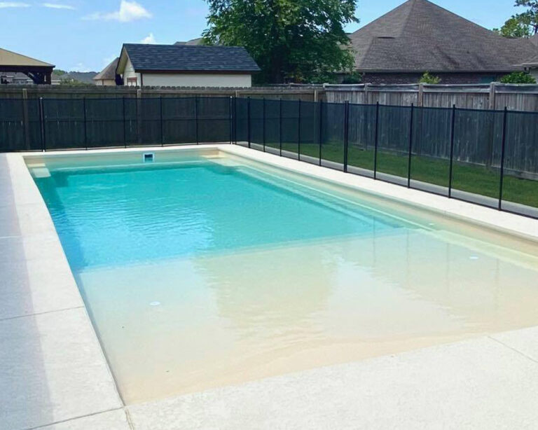 Beach Entry pool design gallery - Tallman Pools fiberglass pool ...