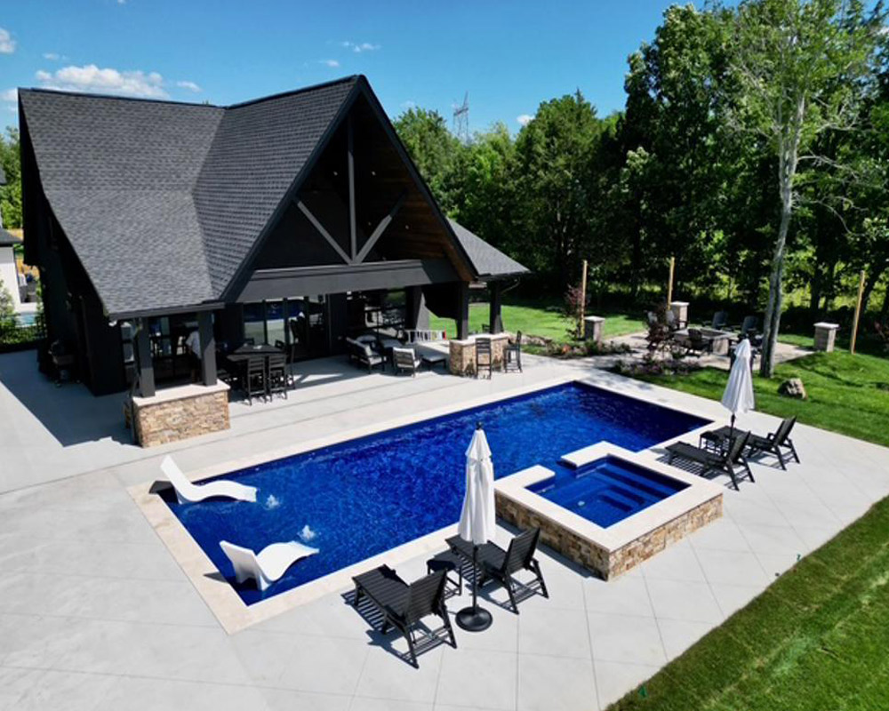 Beach Entry 16 Fiberglass Pool – Spacious, Easy-Entry Pool by Tallman Pools