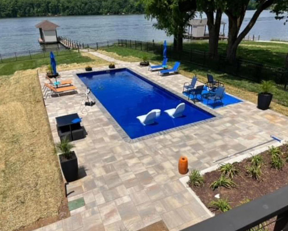 Beach Entry 14 Fiberglass Pool – Compact, Easy-Entry Pool by Tallman Pools