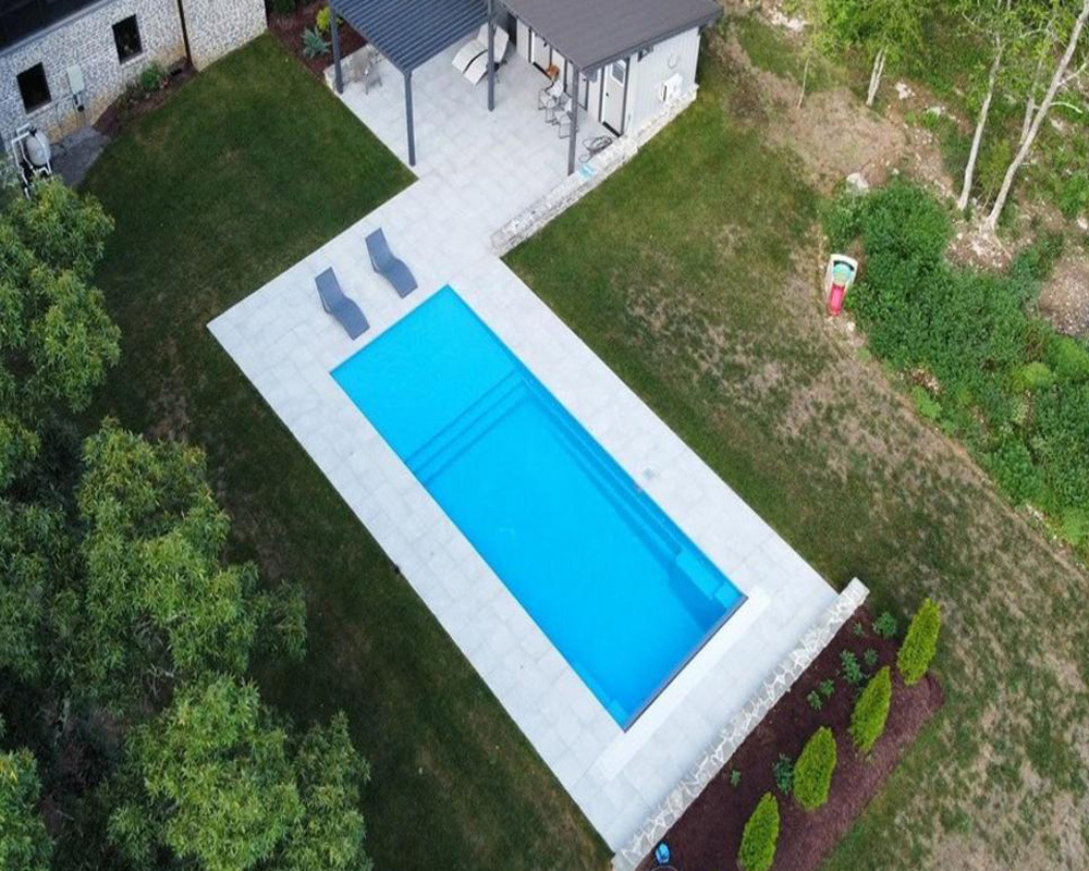 Beach Entry 16 Fiberglass Pool – Spacious, Easy-Entry Pool by Tallman Pools
