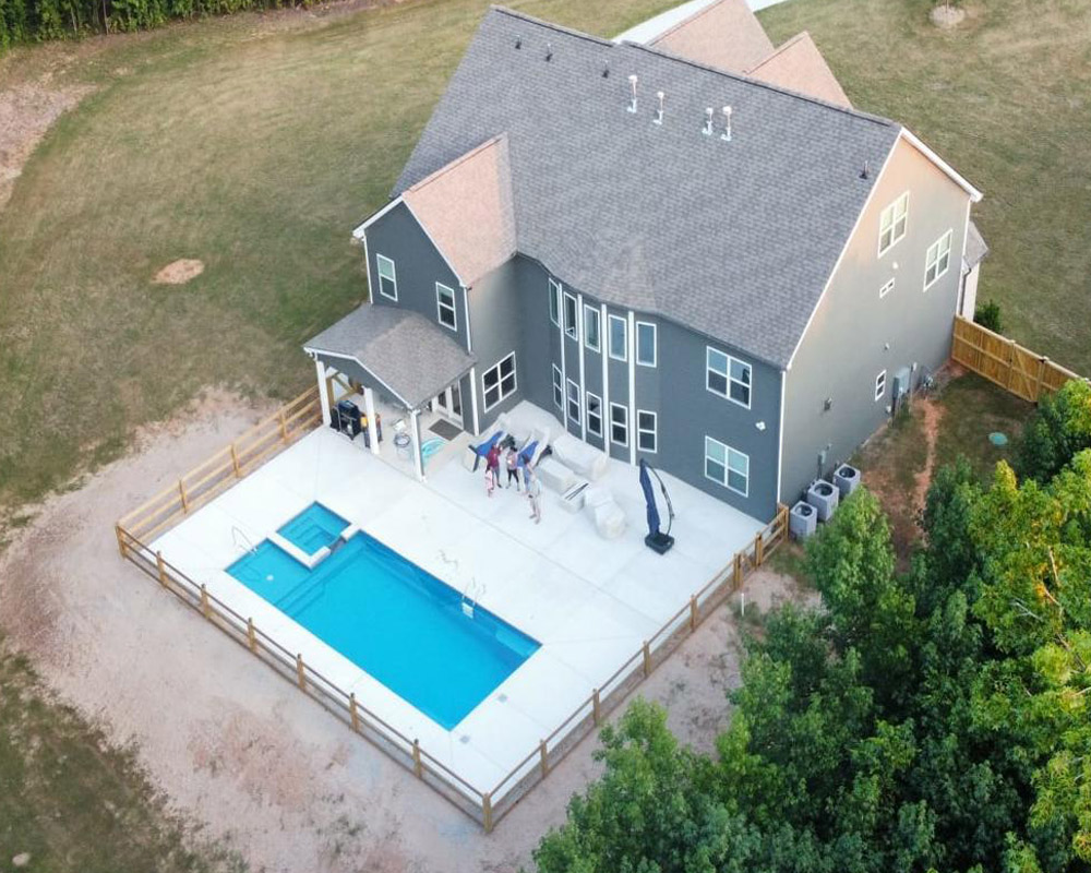 Spartan 16 Fiberglass Pool with Spa – Versatile, Relaxing Design by ...