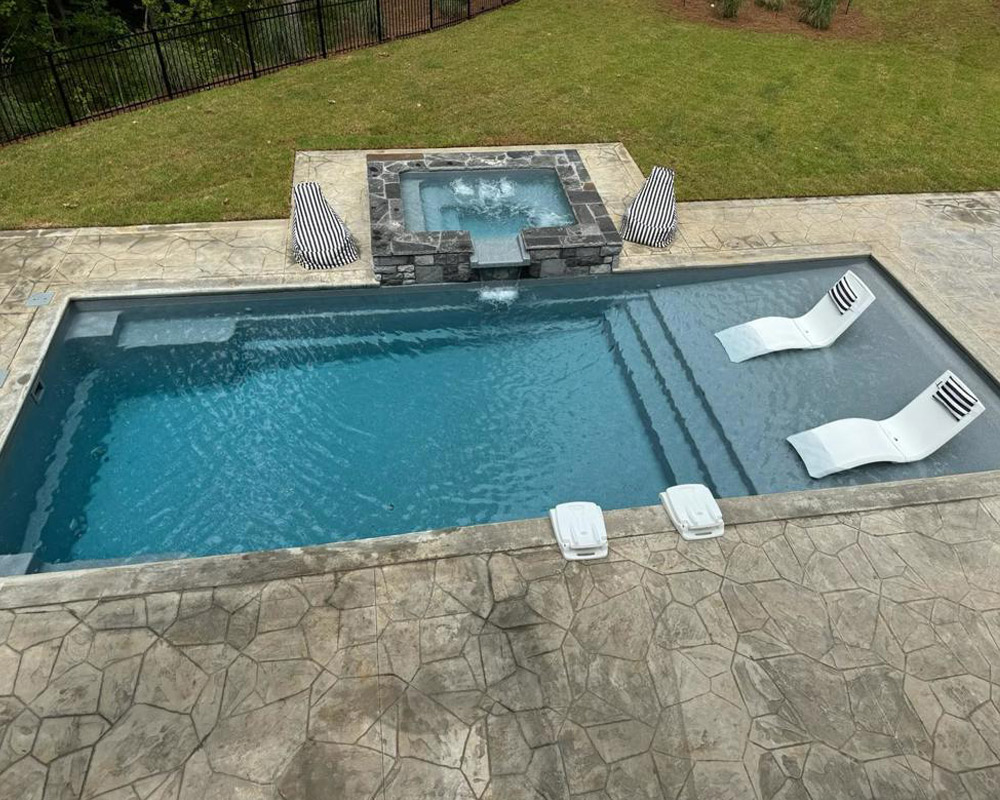 Beach Entry 16 Fiberglass Pool – Spacious, Easy-Entry Pool by Tallman Pools
