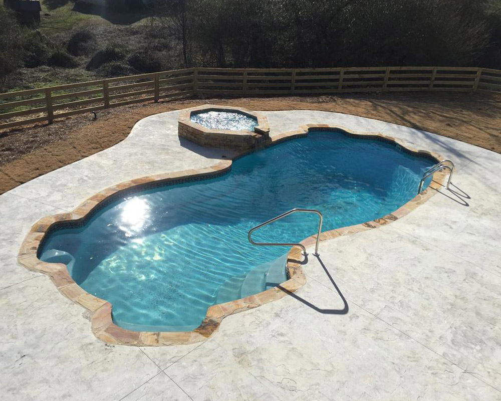 Atlantic Model – Luxurious 8-Foot Deep Fiberglass Pool by Tallman Pools