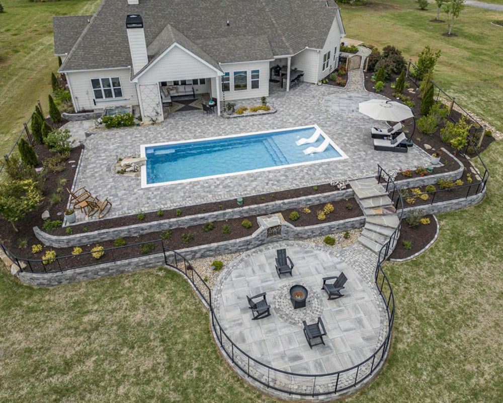 Beach Entry 16 Fiberglass Pool – Spacious, Easy-Entry Pool by Tallman Pools