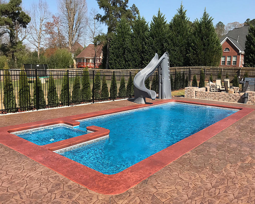 Regal Fiberglass Pool with Integrated Spa – Luxury Pool & Spa Combo by ...
