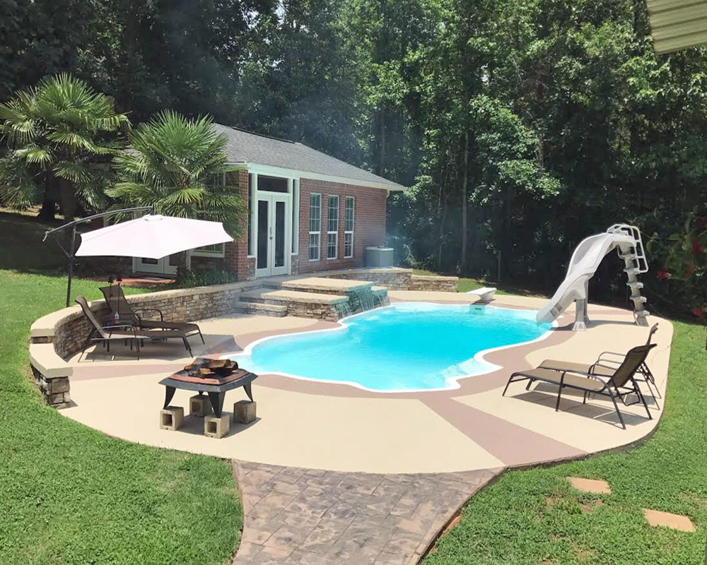 Atlantic Model – Luxurious 8-Foot Deep Fiberglass Pool by Tallman Pools