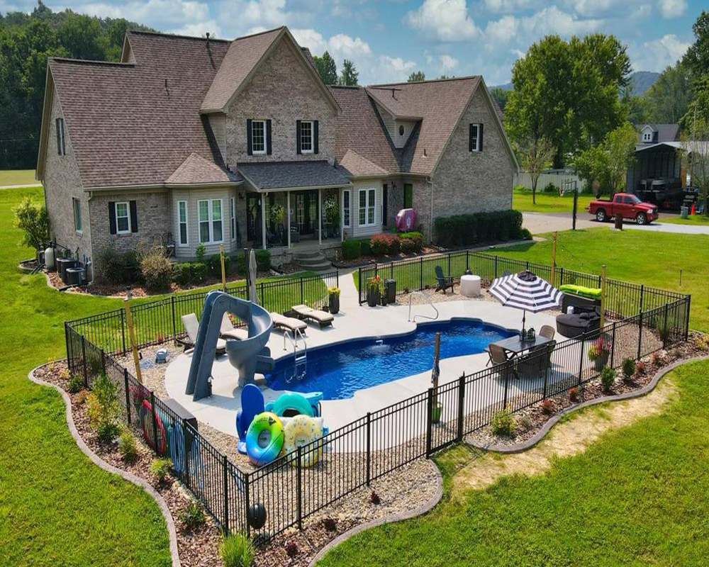 Atlantic Model – Luxurious 8-Foot Deep Fiberglass Pool by Tallman Pools