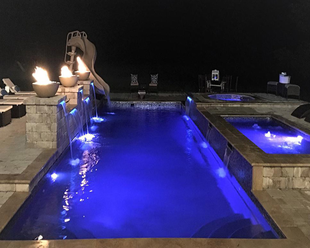 Kingsland Model – Luxurious 8-Foot Deep Fiberglass Pool by Tallman Pools