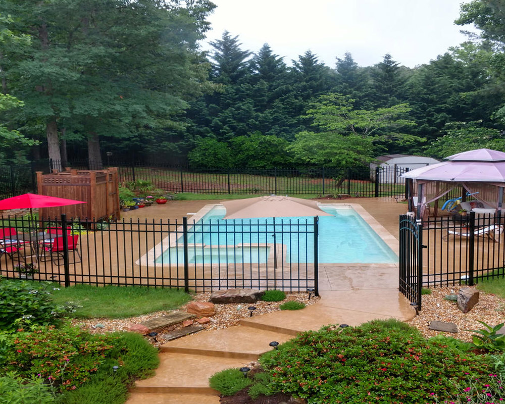 Majestic Fiberglass Pool with Integrated Spa – Luxury Pool & Spa Combo ...