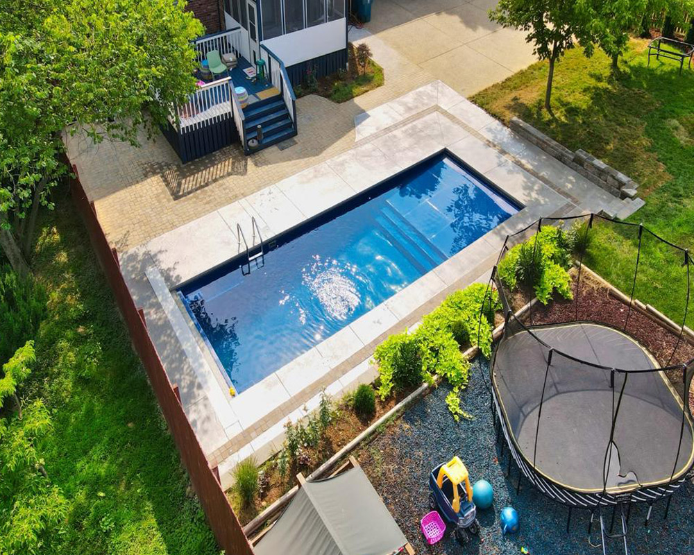 Beach Entry 14 Fiberglass Pool – Compact, Easy-Entry Pool by Tallman Pools