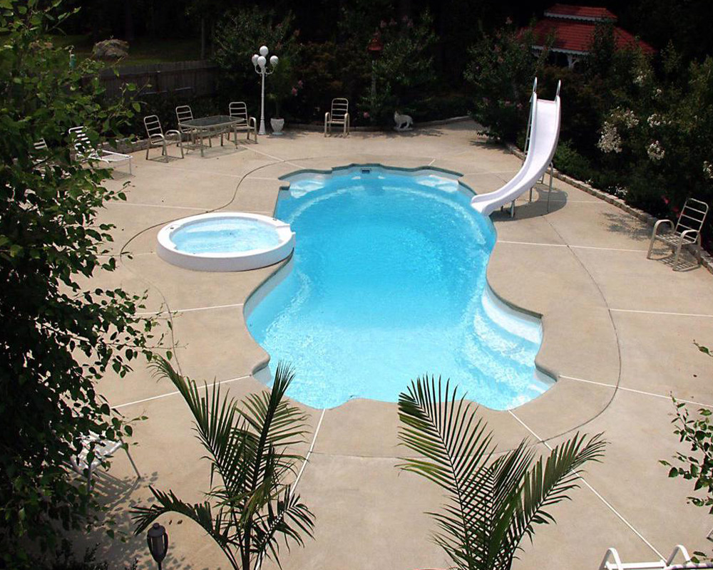 Atlantic Model – Luxurious 8-Foot Deep Fiberglass Pool by Tallman Pools