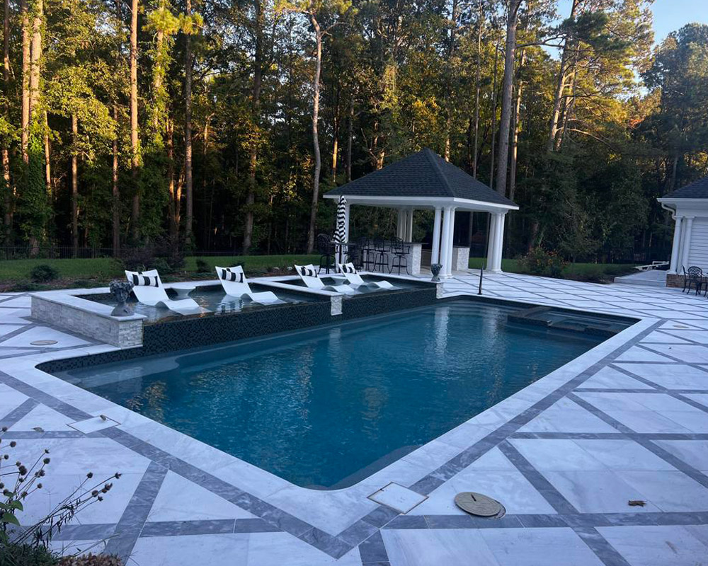Majestic Fiberglass Pool with Integrated Spa – Luxury Pool & Spa Combo ...