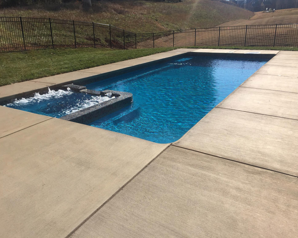Regal Fiberglass Pool with Integrated Spa – Luxury Pool & Spa Combo by ...