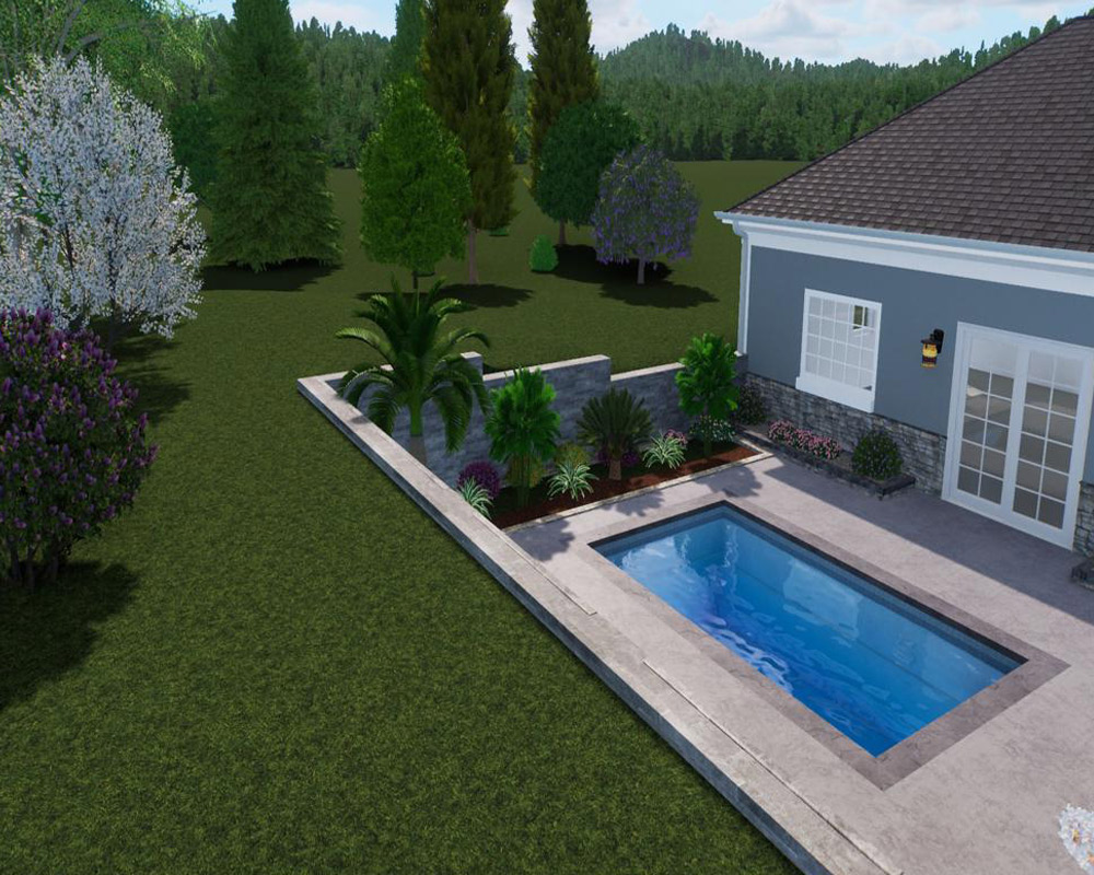 Atlas Rectangular Fiberglass Pool – Timeless, Large Pool Model by ...