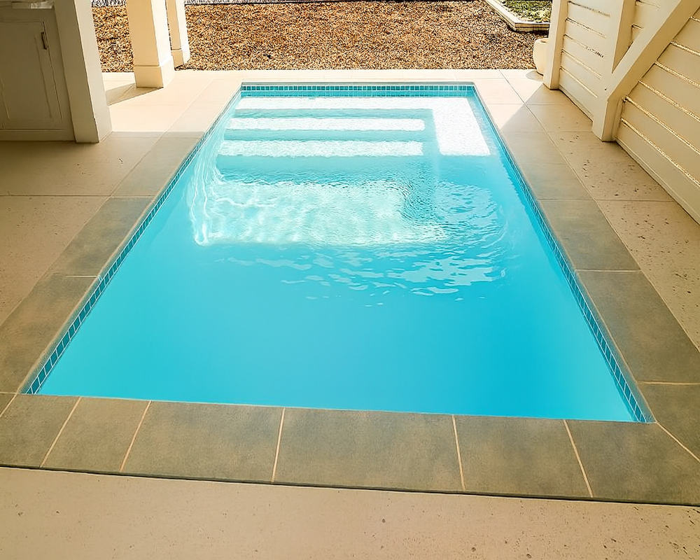 Atlas Rectangular Fiberglass Pool – Timeless, Large Pool Model by ...