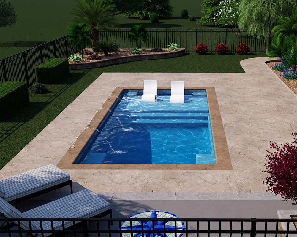 New fiberglass swimming pool models - Tallman Pools fiberglass pool ...