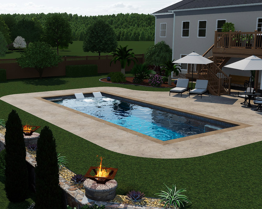 New fiberglass swimming pool models - Tallman Pools fiberglass pool ...